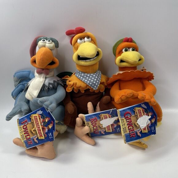 Dreamworks | Toys | Vintage Chicken Run Plush Lot Of 3 Rocky Ginger ...